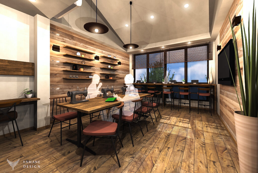 兵庫県 豊岡市 城崎町 CREEZAN様 – YAMANE DESIGN（ヤマネデザイン）【公式】インテリアデザイン・コーディネート/家具・特注オーダー家具・店舗什器/豊岡市/兵庫県